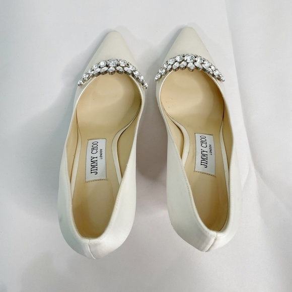 Jimmy Choo | Shoes | Jimmy Choo Romy Tiara Satin Crystal Pump Heel ...